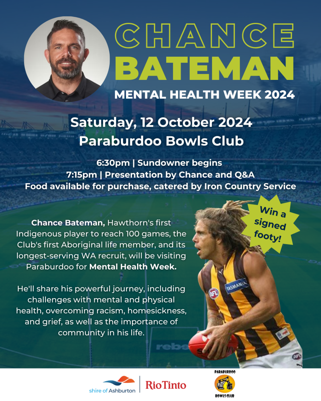 Mental Health Week: Chance Bateman in Paraburdoo » Shire of Ashburton