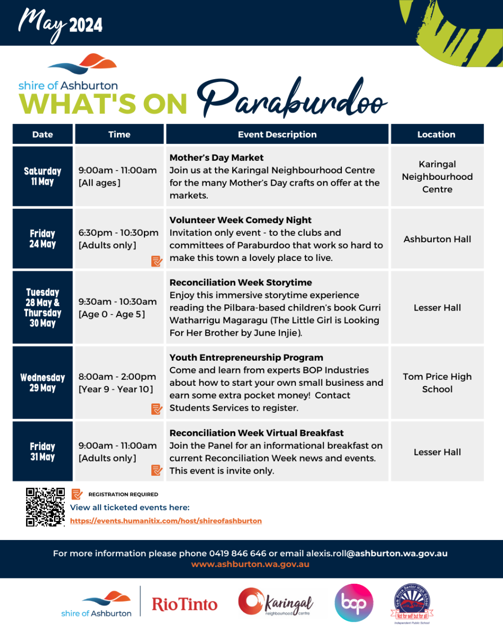 What's On Paraburdoo » Shire of Ashburton
